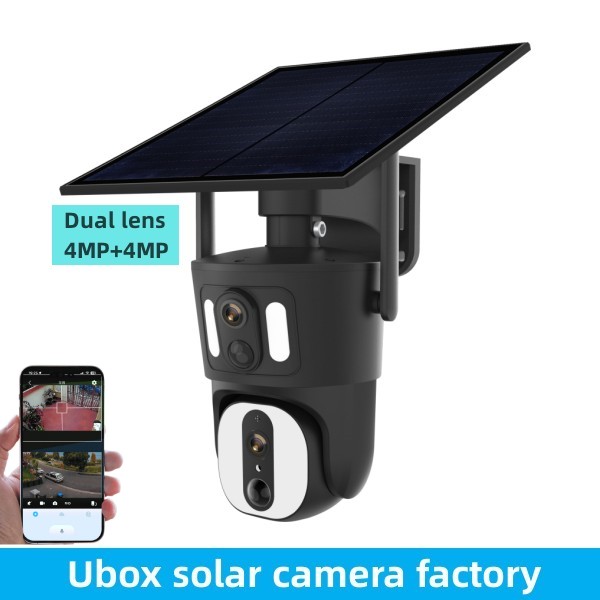 Dual Lens Solar Zoom Security Camera Manufacturer - China Factory Ubox ...